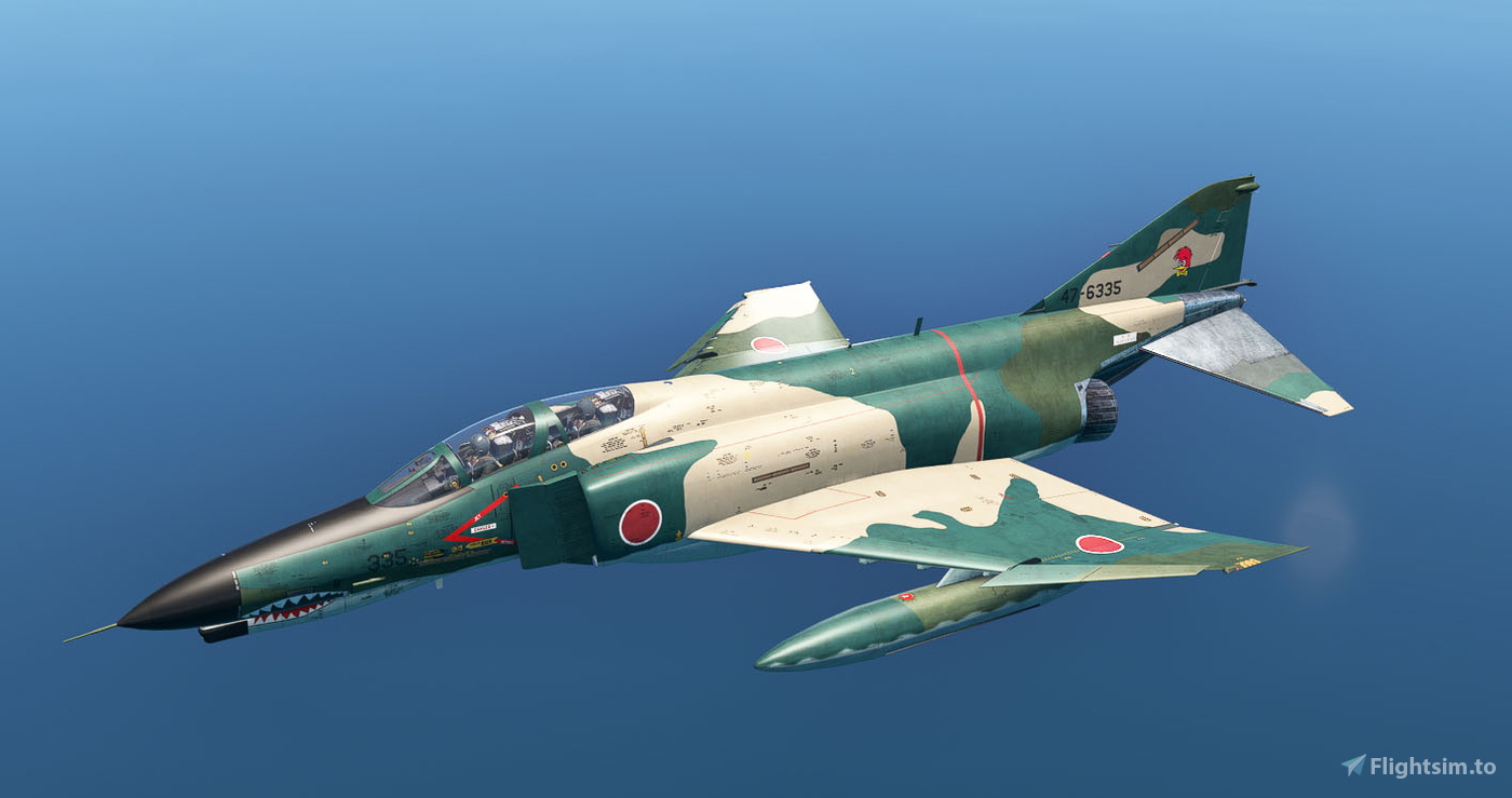 JASDF RF-4EJ 501SQ for Milviz (Conversion F-4 / F4 ) F-4E Phantom II の ...