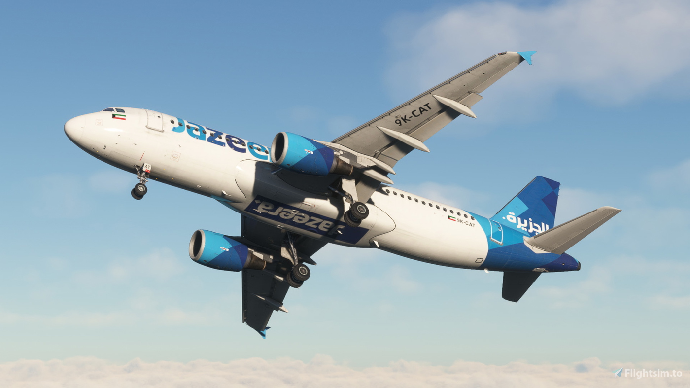 Jazeera Airways | 9K-CAT | Fenixsim A320 v2 for Microsoft Flight ...