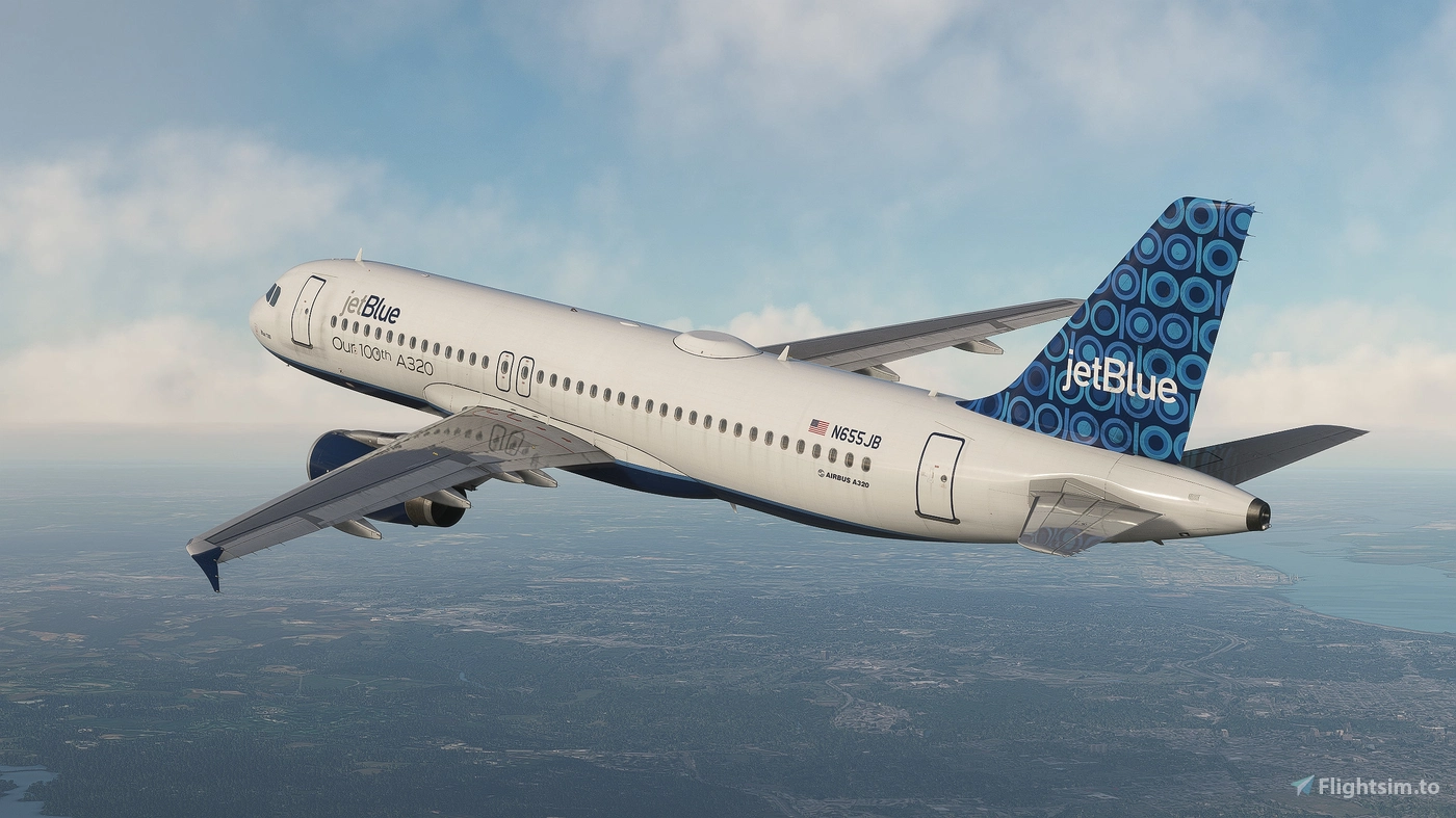 JetBlue ("100th A320" - N655JB) - Fenix A320 (V2) (IAE) for Microsoft ...