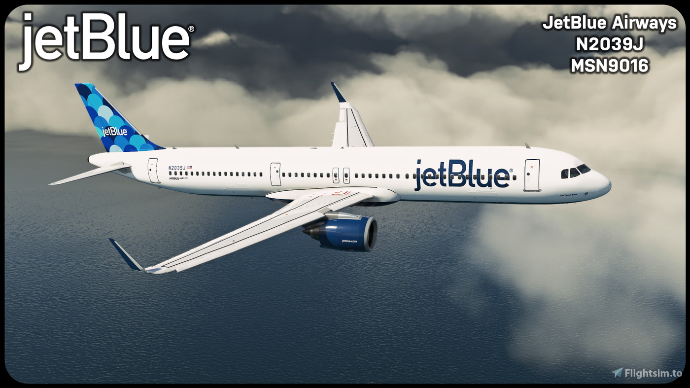 JetBlue A321NEO N2039J 'Balloons' (8K) for Microsoft Flight Simulator ...