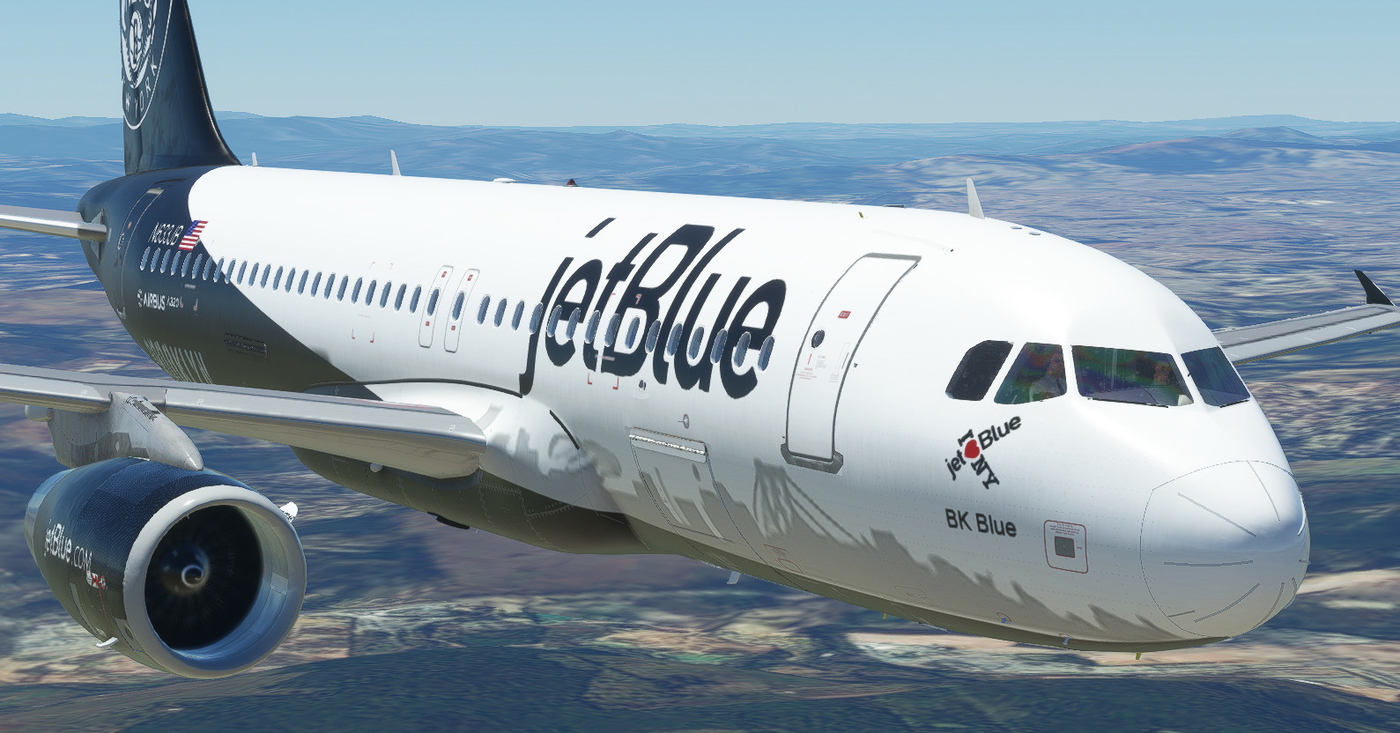 Jetblue Airways Airbus A320 'BK Blue' Brooklyn Nets Livery para ...
