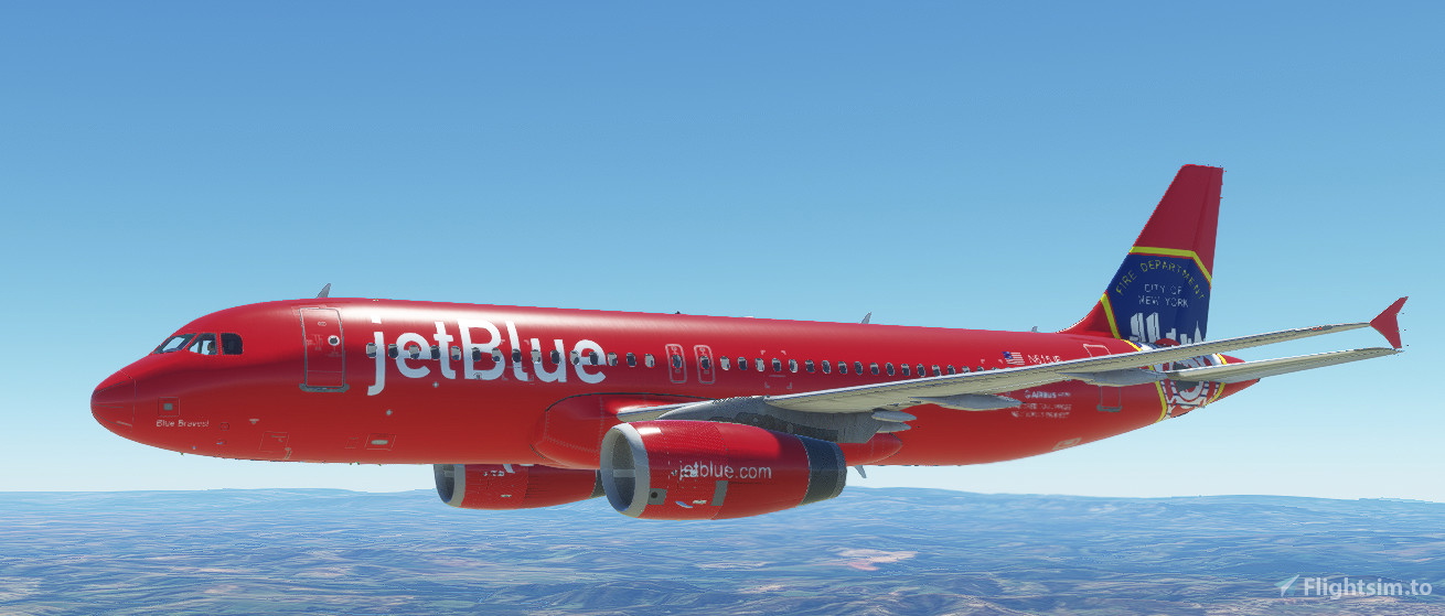 Jetblue Airways Airbus A320 'Blue Bravest' FDNY Livery para Microsoft ...