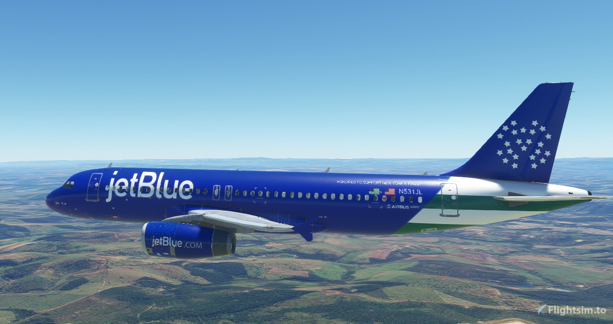 Jetblue Airways Airbus A320 'Blue Finest' NYPD Livery のために Microsoft ...