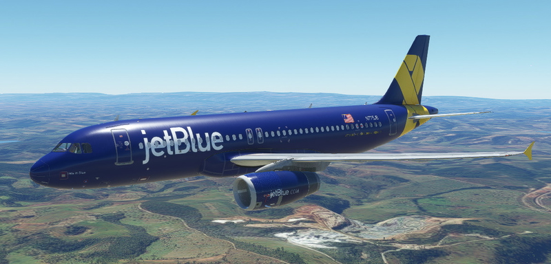 Jetblue Airways Airbus A320 Vets In Blue Livery for Microsoft Flight ...