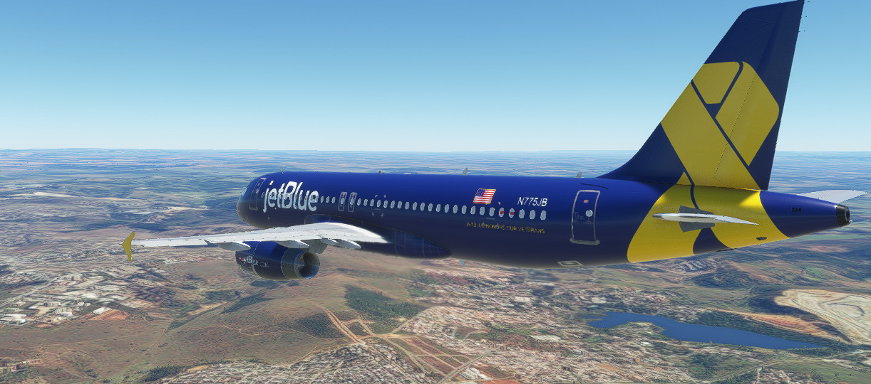 Jetblue Airways Airbus A320 Vets In Blue Livery for Microsoft Flight ...