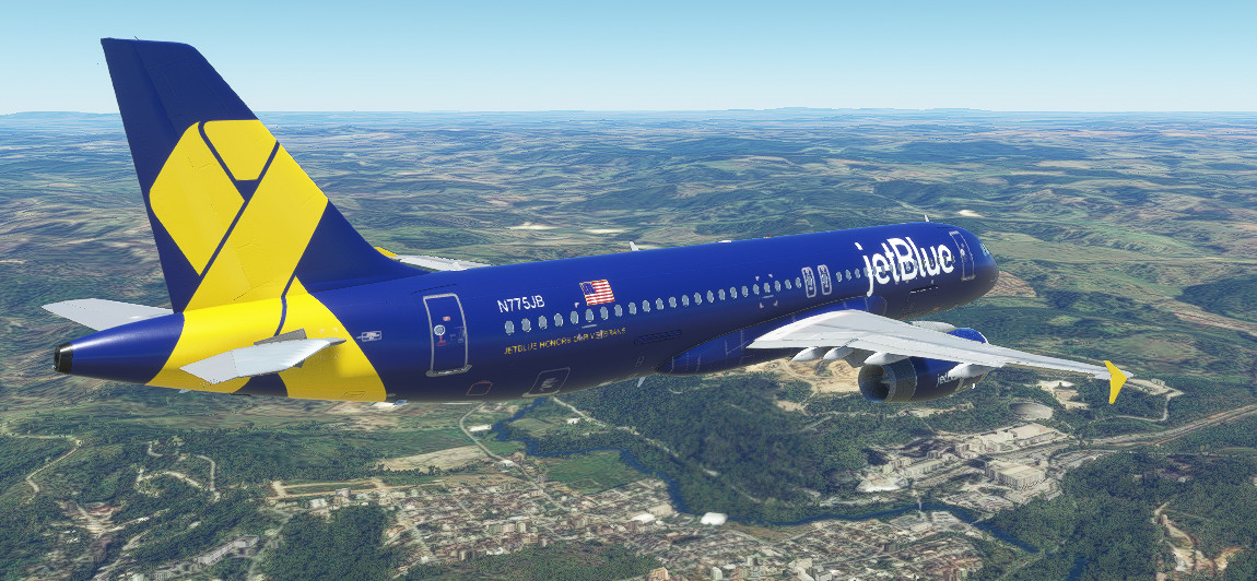 Jetblue Airways Airbus A320 Vets In Blue Livery for Microsoft Flight ...