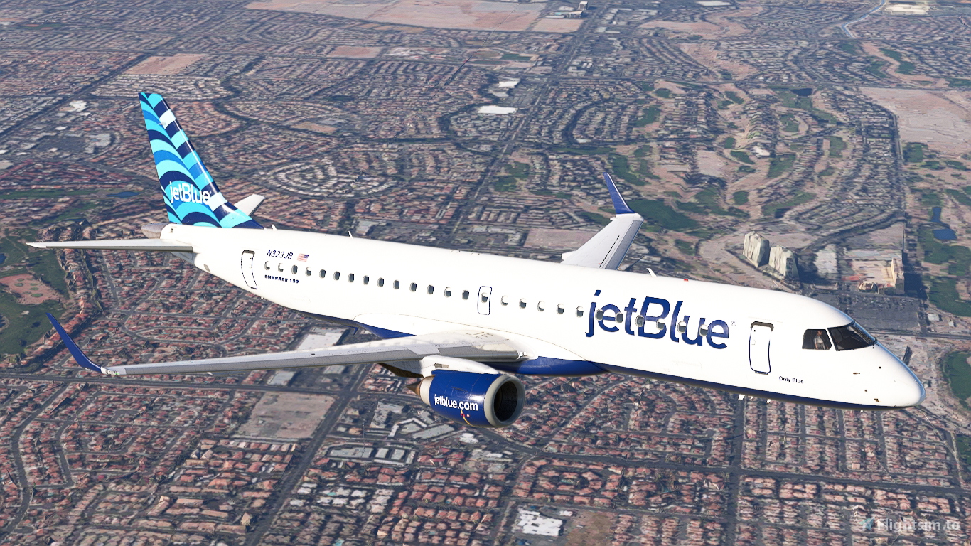 JetBlue Airways N323JB Embraer 190 for Microsoft Flight Simulator | MSFS
