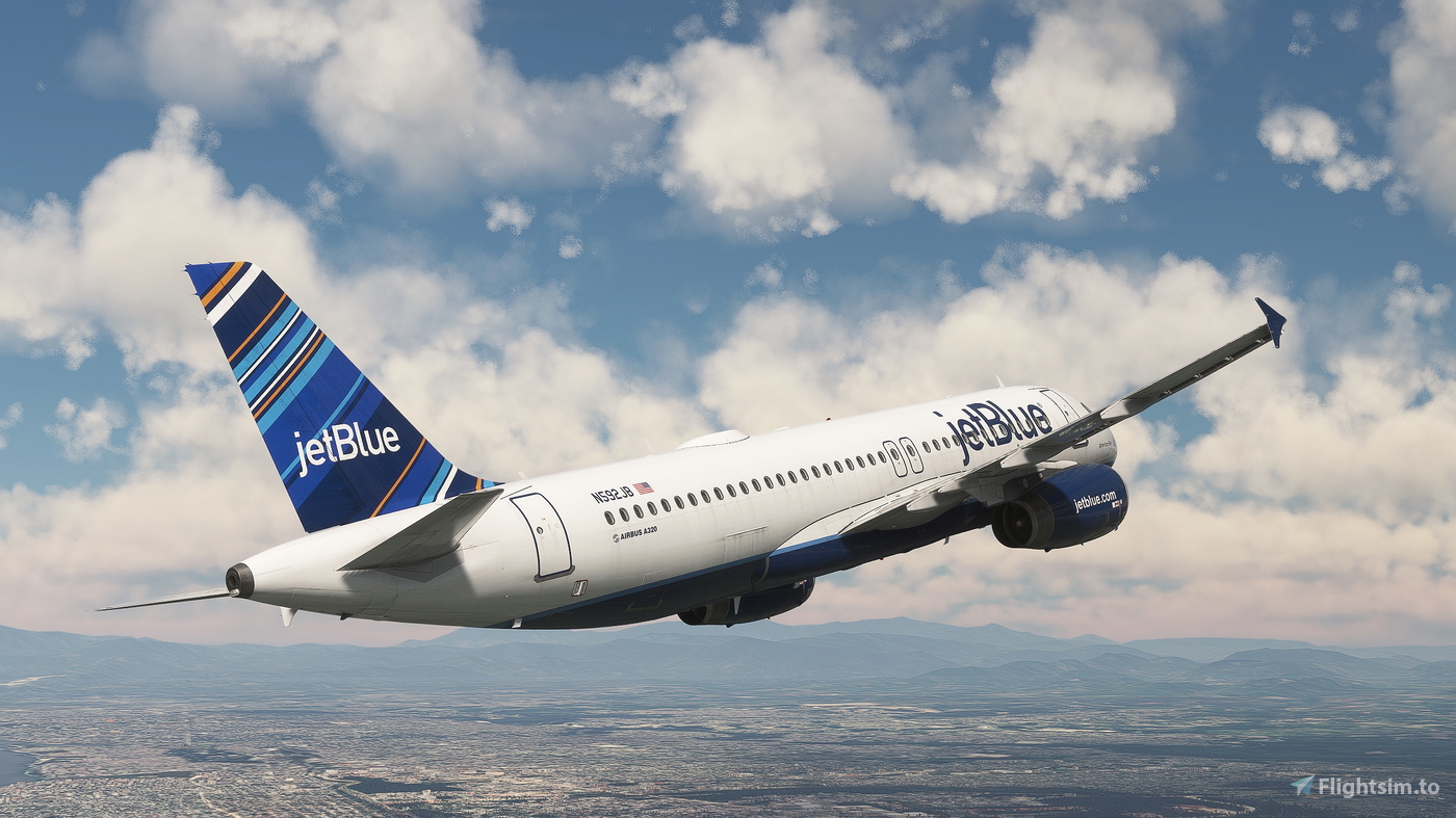 JetBlue ("Barcode" - N592JB) - Fenix A320 (V2) (IAE) for Microsoft Flight Simulator | MSFS