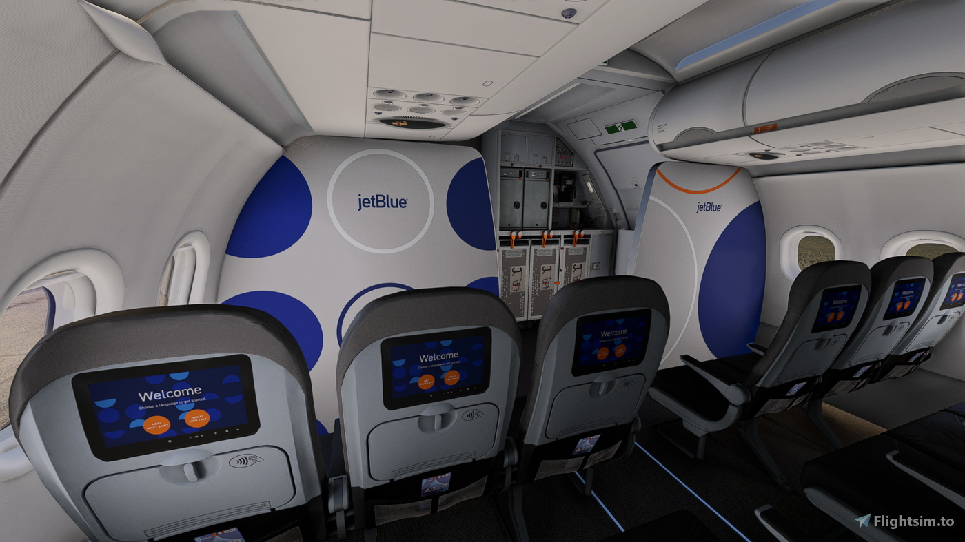 JetBlue 'BK Blue' Brooklyn Nets | N633JB | w/Cabin | Fenix A320 V2 (8K ...