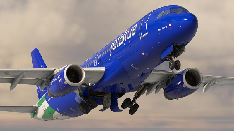 JetBlue 'Blue Finest' NYPD | N531JL | Fenix A320 V2 (8K + 4K) for ...