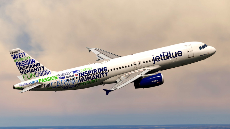 JetBlue 'Bluemanity' | N598JB | w/Cabin | Fenix A320 V2 (8K + 4K) for ...