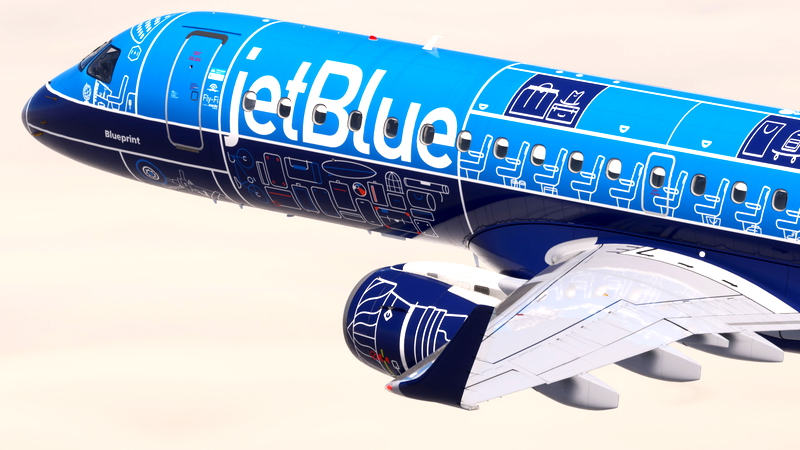 JetBlue ("Blueprint" - N304JB) - FSS E190 for Microsoft Flight ...
