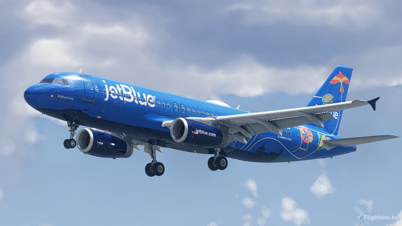 JetBlue (Bluericua - N779JB) - Fenix A320 (V2) (IAE) for Microsoft Flight Simulator | MSFS