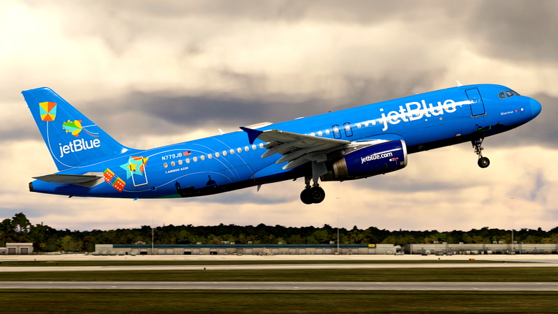 JetBlue 'Bluericua' | N779JB | w/Cabin | Fenix A320 V2 (8K + 4K) for ...
