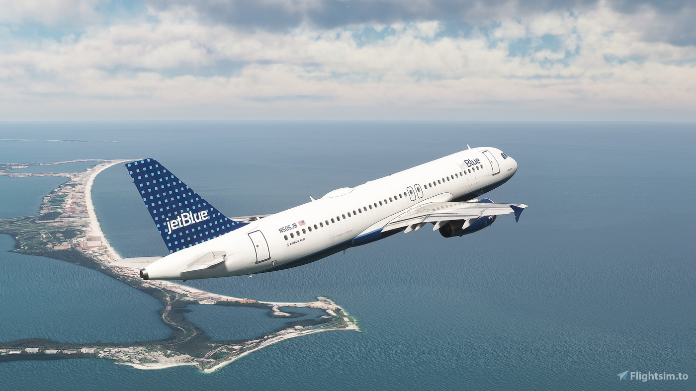 JetBlue ("Dots" - N505JB) - Fenix A320 (V2) (IAE) for Microsoft Flight ...