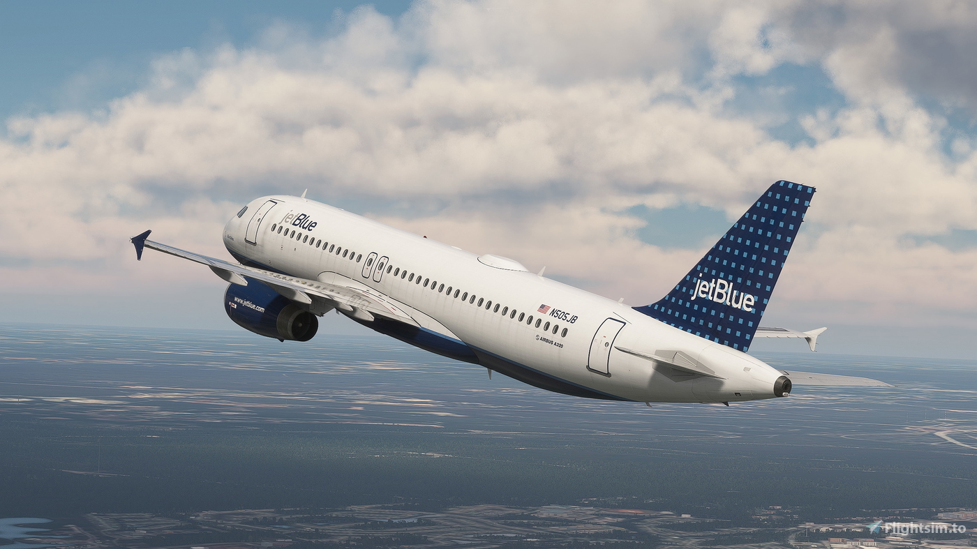 JetBlue ("Dots" - N505JB) - Fenix A320 (V2) (IAE) for Microsoft Flight Simulator | MSFS