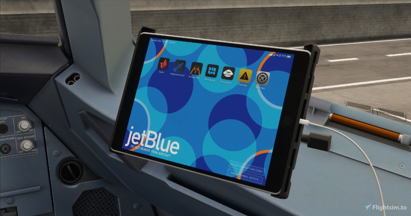 JetBlue EFB Background - Fenix A320 Block 2 for Microsoft Flight ...