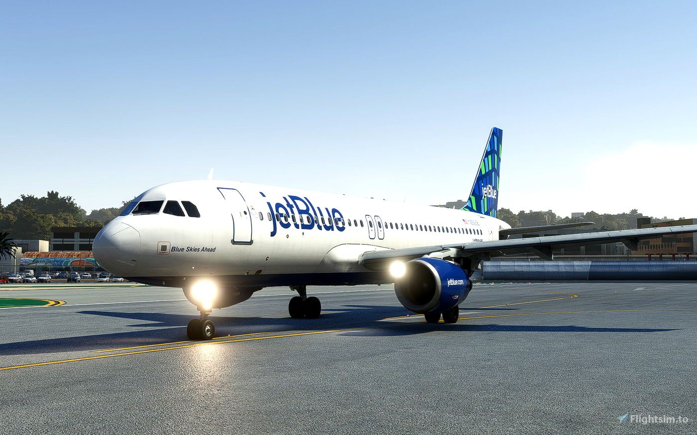 JetBlue ''Highrise Livery'' w/Cabin Fenixsim - Airbus A320 -N589JB [8K ...