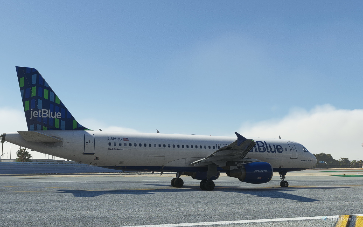 JetBlue ''Highrise Livery'' w/Cabin Fenixsim - Airbus A320 -N589JB [8K ...