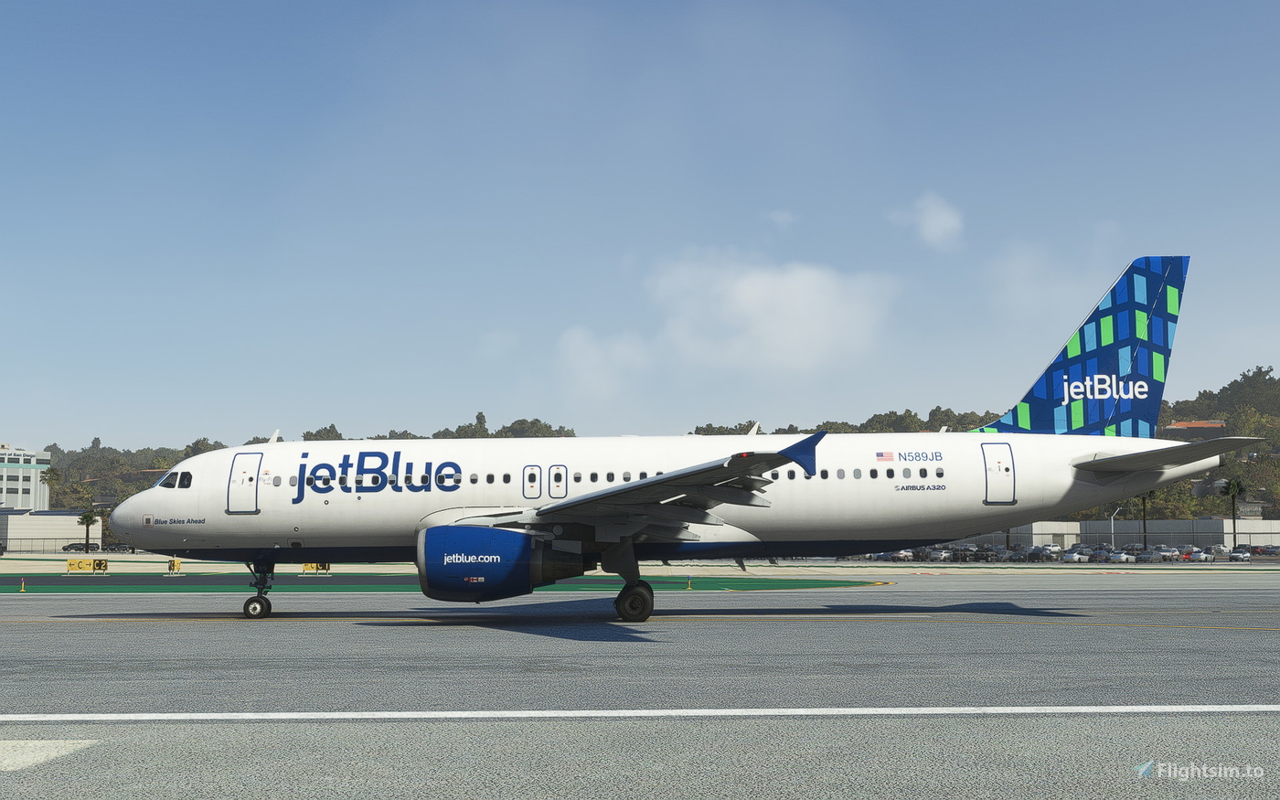 JetBlue ''Highrise Livery'' w/Cabin Fenixsim - Airbus A320 -N589JB [8K ...