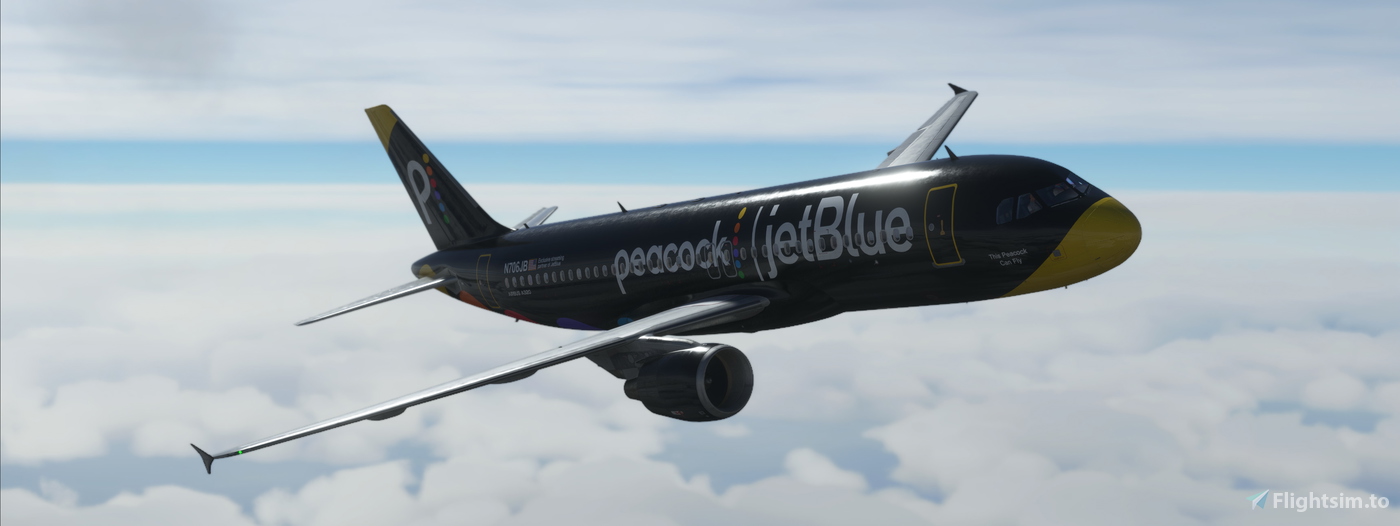 JetBlue Peacock Special Edition Livery | Fenix A320-200 | 8K para ...