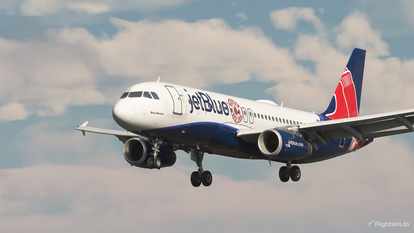 JetBlue ("Red Sox" - N605JB - Fenix A320 (V2) (IAE) for Microsoft Flight Simulator | MSFS