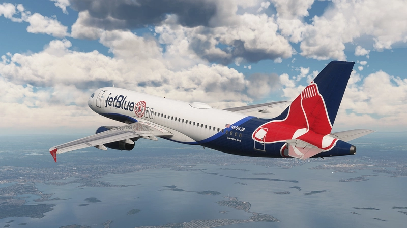 JetBlue ("Red Sox" - N605JB - Fenix A320 (V2) (IAE) for Microsoft Flight Simulator | MSFS