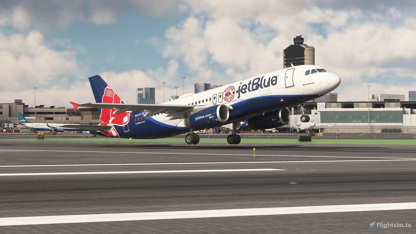 JetBlue ("Red Sox" - N605JB - Fenix A320 (V2) (IAE) for Microsoft Flight Simulator | MSFS