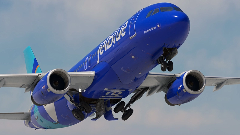 JetBlue 'Spotlight' New Livery | Pack | w/Cabin | Fenix A320 V2 for ...