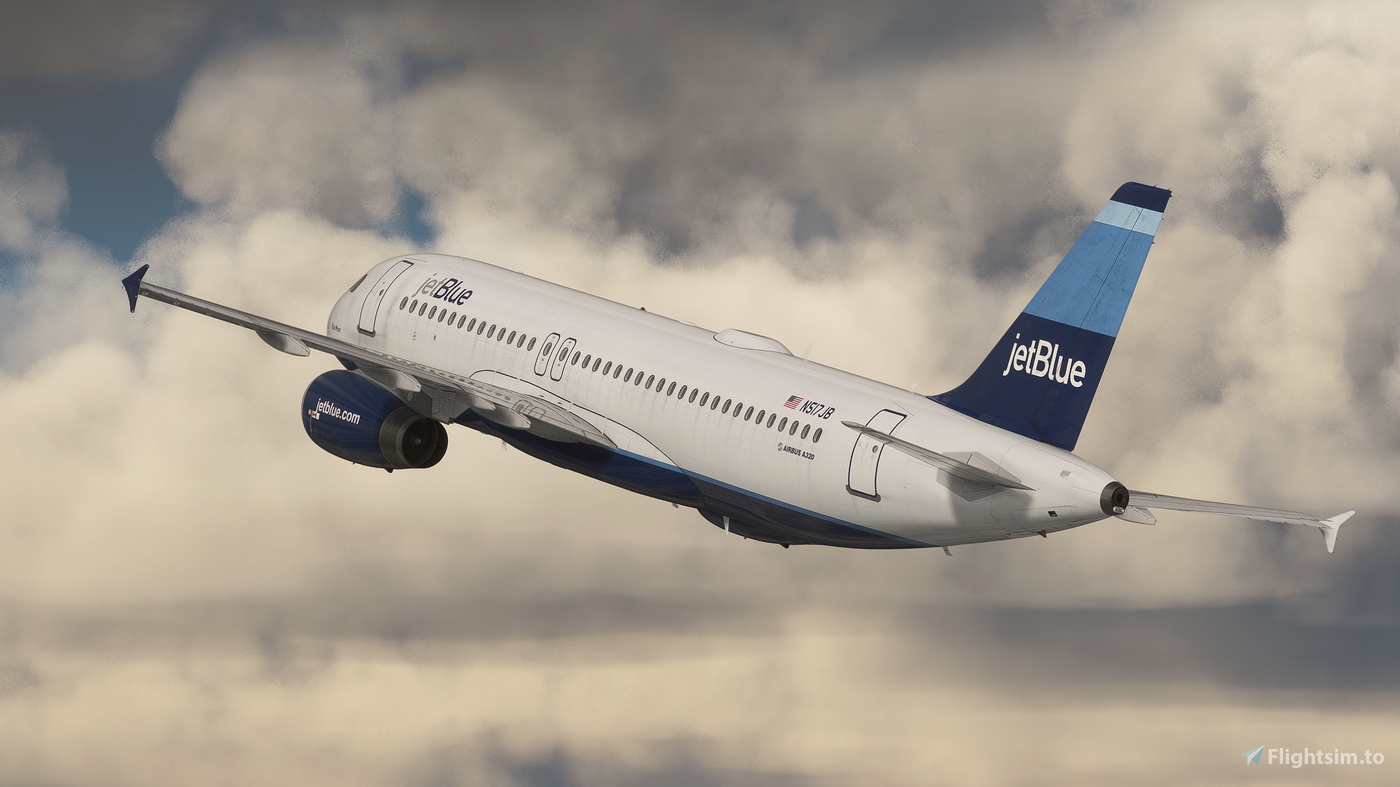 JetBlue ("Stripes" - N517JB) - Fenix A320 (V2) (IAE) for Microsoft Flight Simulator | MSFS