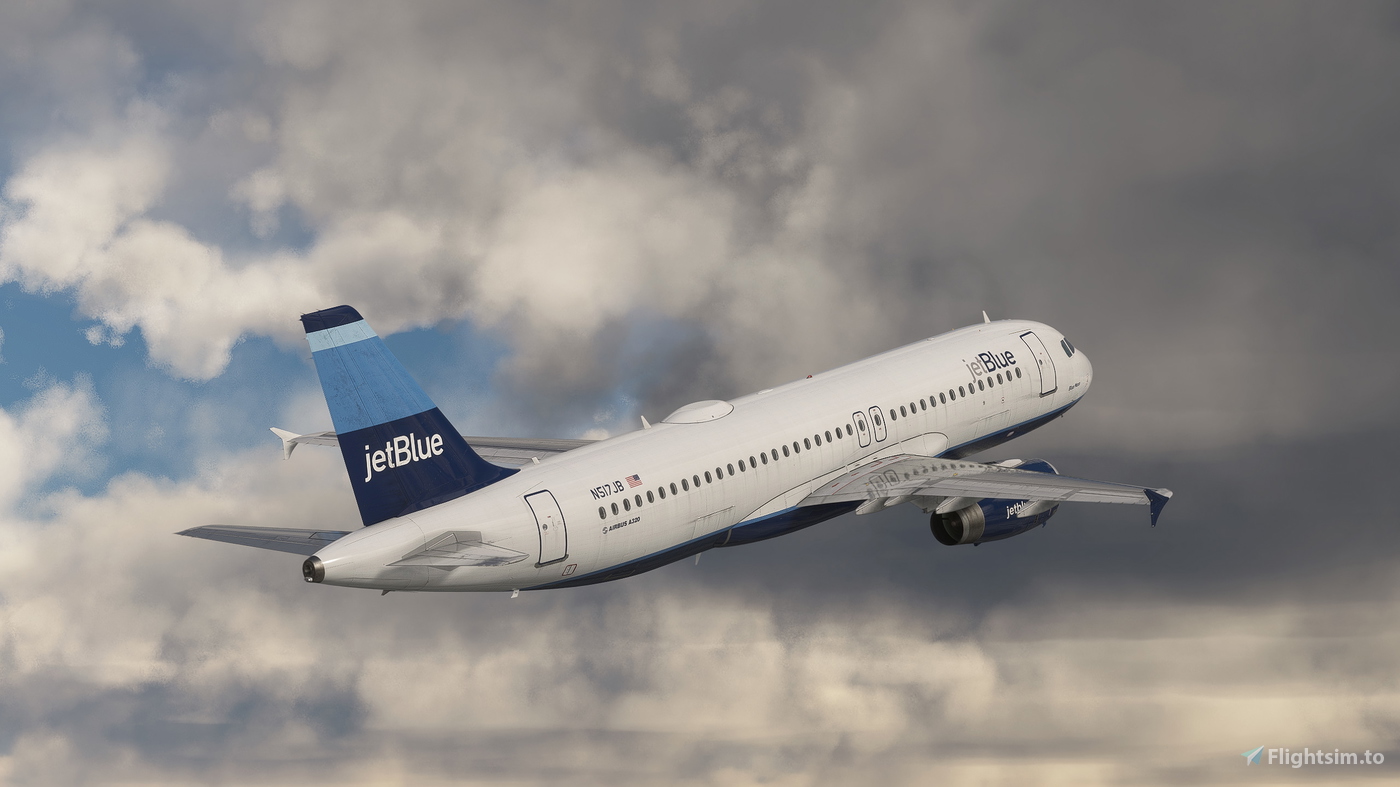 JetBlue ("Stripes" - N517JB) - Fenix A320 (V2) (IAE) for Microsoft Flight Simulator | MSFS