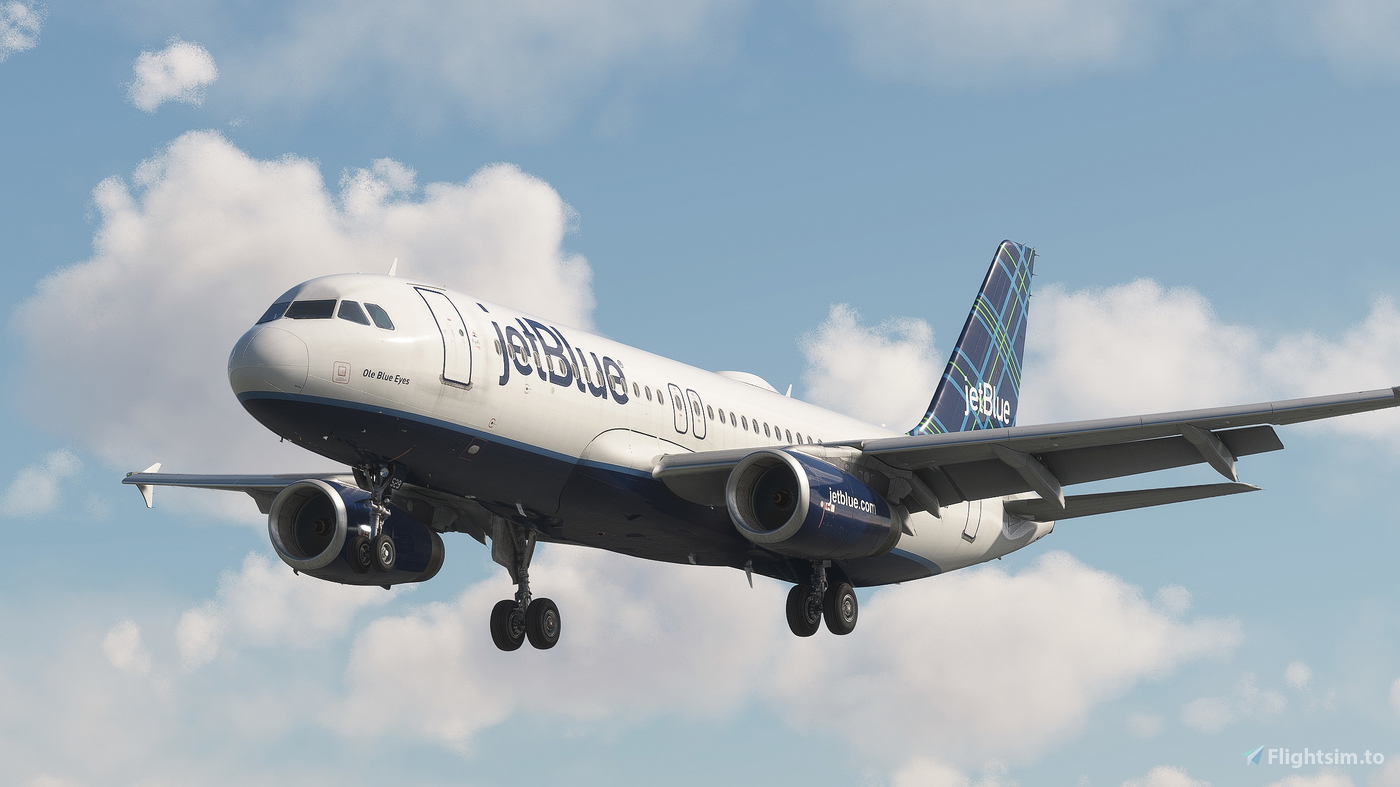 JetBlue ("Tartan" - N529JB) - Fenix A320 (V2) (IAE) for Microsoft Flight Simulator | MSFS