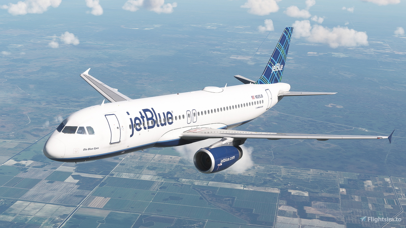 JetBlue ("Tartan" - N529JB) - Fenix A320 (V2) (IAE) for Microsoft Flight Simulator | MSFS