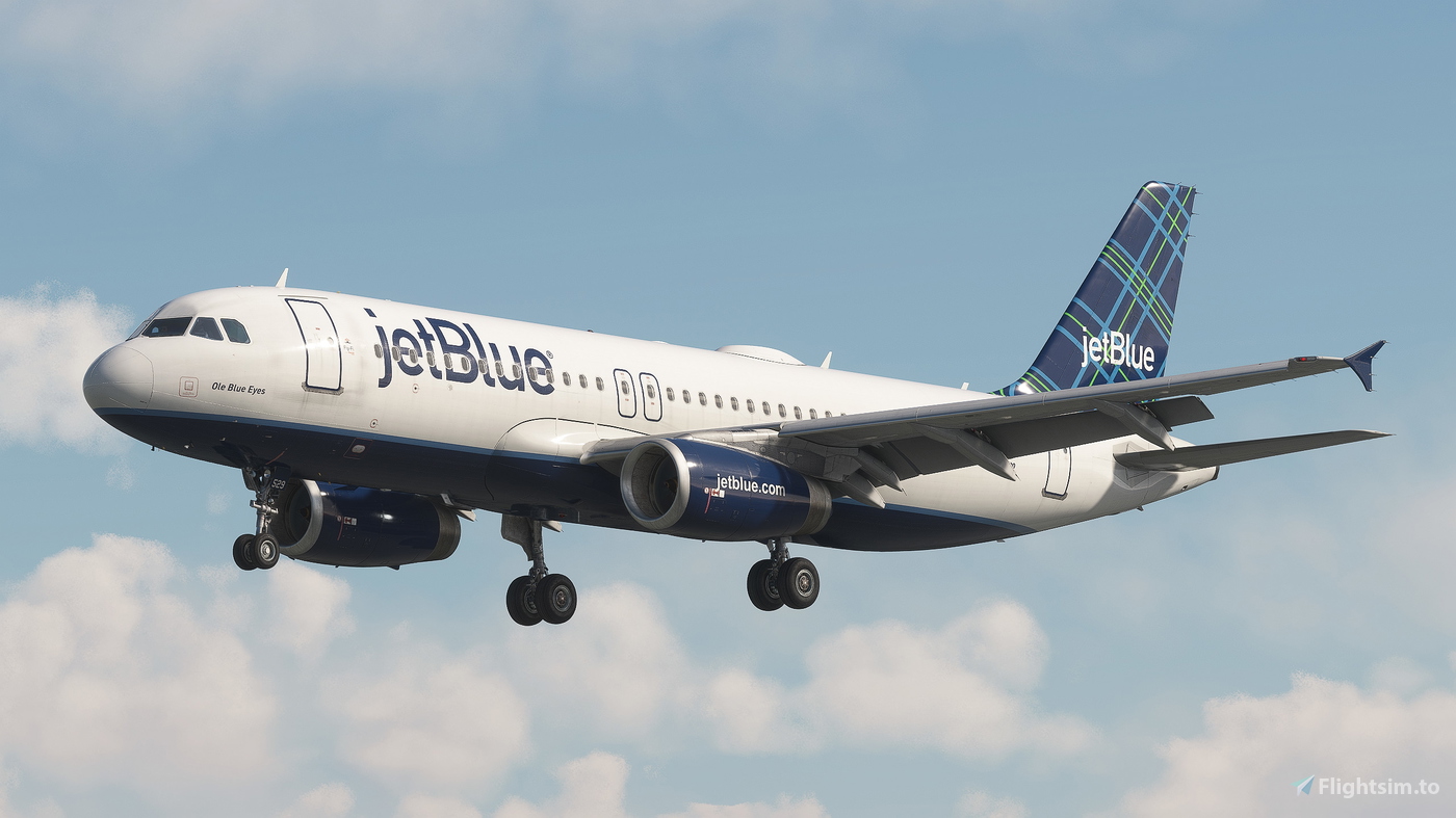 JetBlue ("Tartan" - N529JB) - Fenix A320 (V2) (IAE) for Microsoft Flight Simulator | MSFS