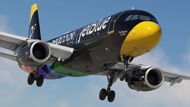 JetBlue 'This Peacock Can Fly' | N706JB | w/Cabin | Fenix A320 V2 (8K ...