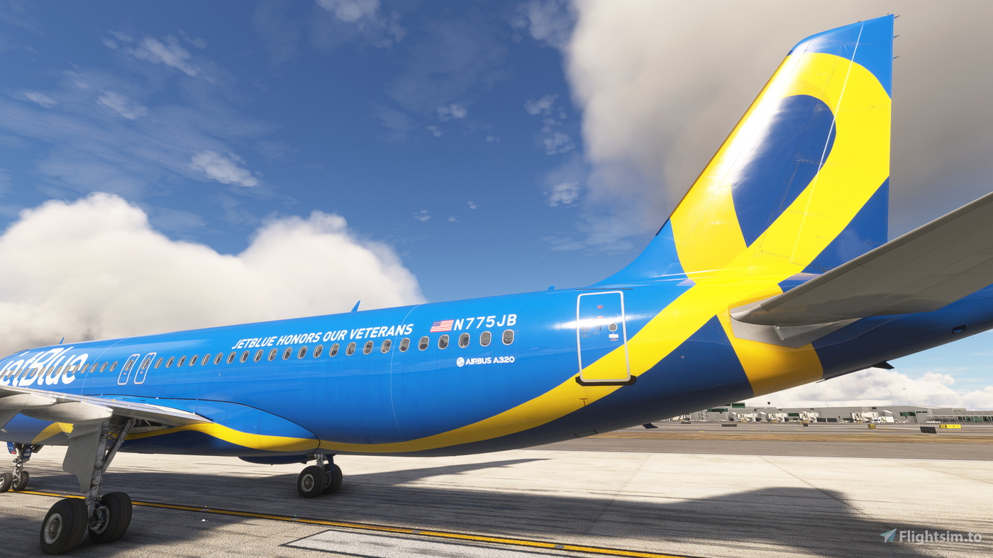 JetBlue A320 - Vets in Blue (N775JB) for Microsoft Flight Simulator | MSFS