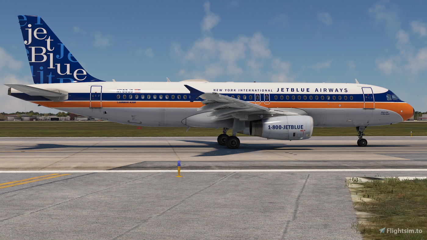 JetBlue 'What's Old is Blue Again' | N763JB | w/Cabin | Fenix A320 V2 ...