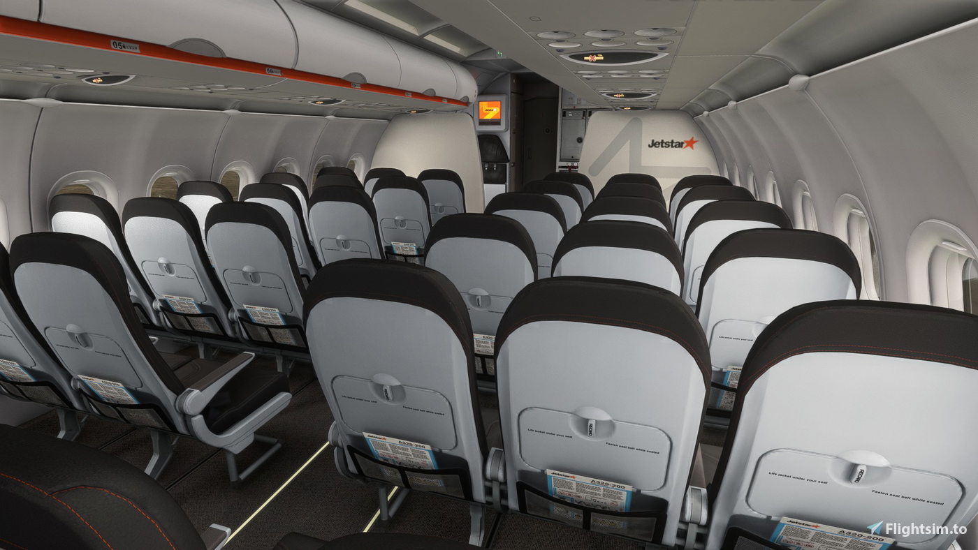 Jetstar VH-VFJ + Cabin - Fenix A320 V2 for Microsoft Flight Simulator ...