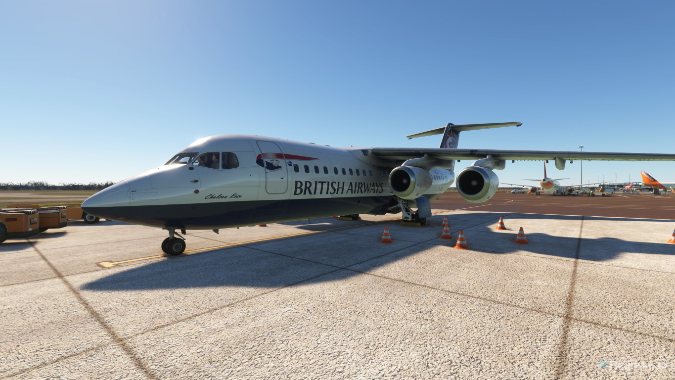 JF BAe 146-300 (RJ100) British Airways G-BZAV 'Chelsea Rose' Livery for ...