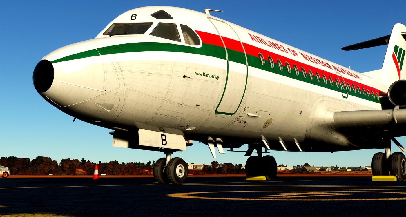 JF F28-1000 Airlines of Western Australia - VH-FKB [1983] for Microsoft ...