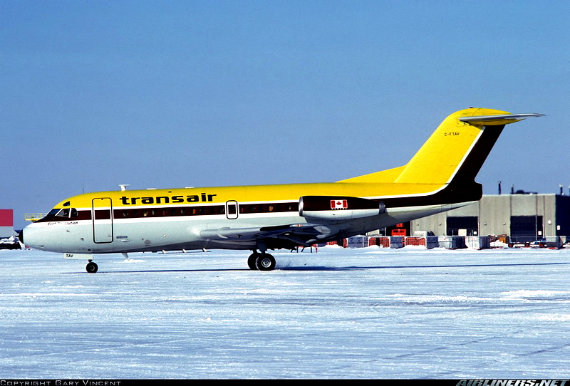 JF Fokker F28-1000 Transair C-FTAV request for Microsoft Flight ...