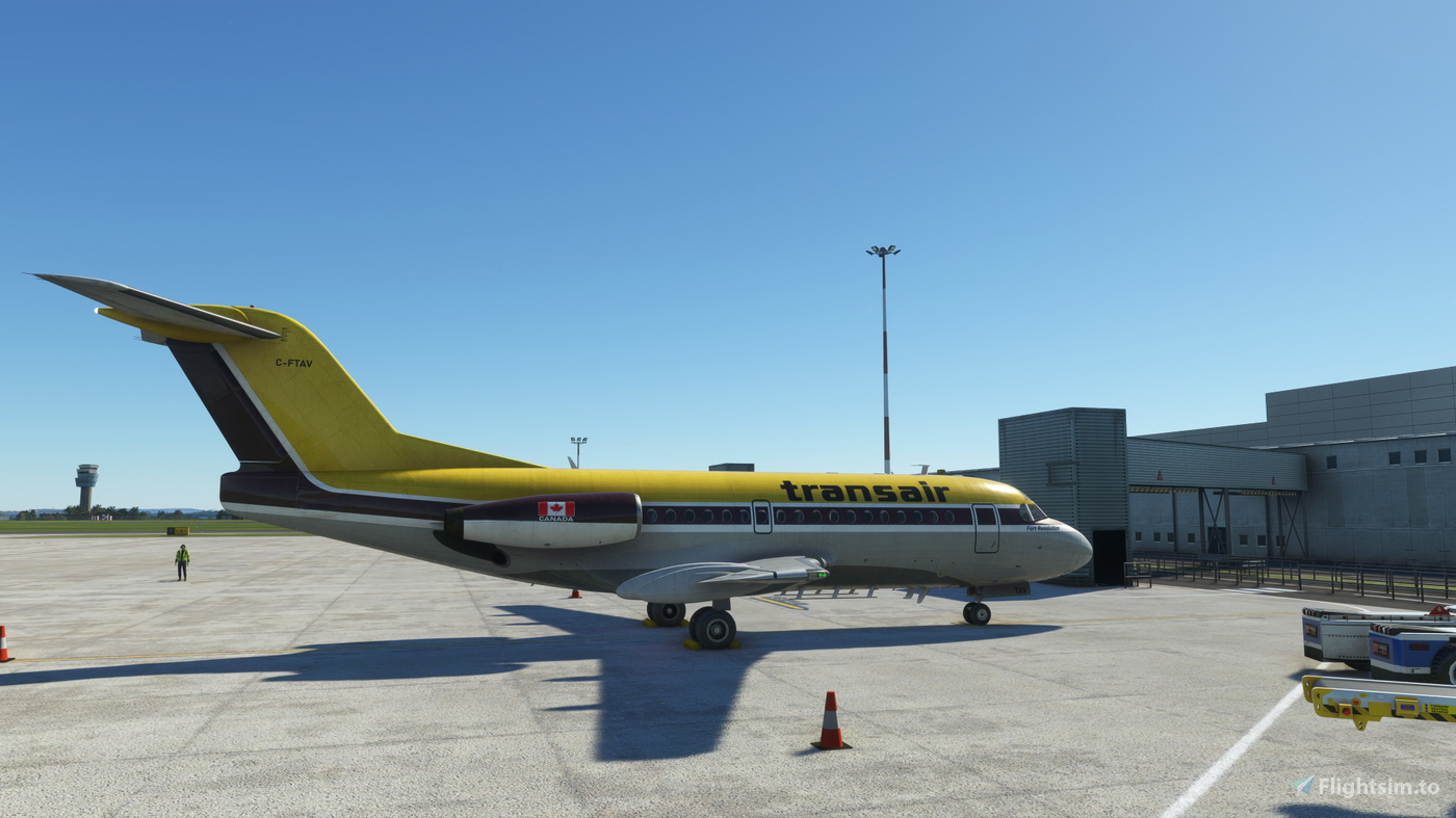 JF Fokker F28-1000 Transair C-FTAV request for Microsoft Flight ...