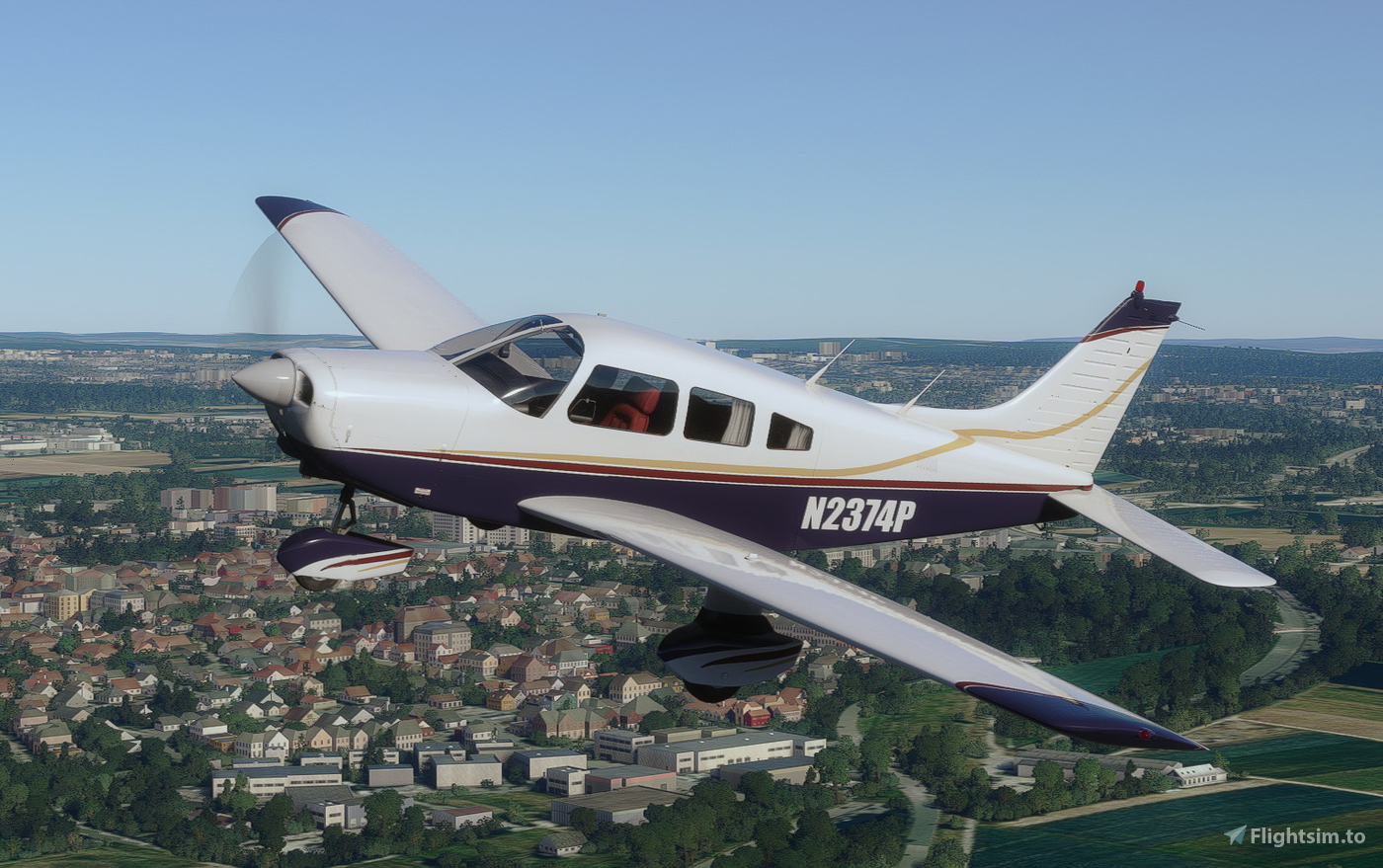 JF Piper PA28-161 N2374P (fictional) for Microsoft Flight Simulator | MSFS
