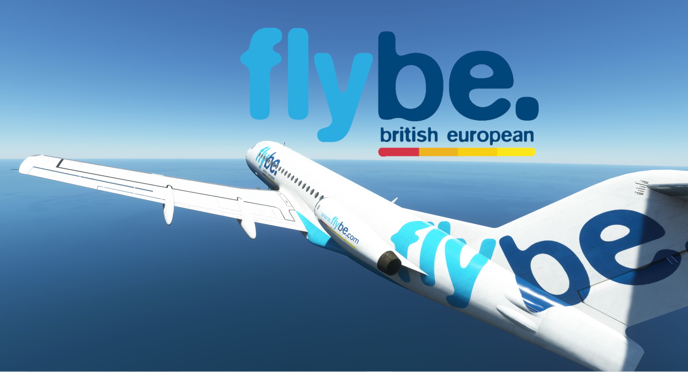 Just Flight F28-2000 Flybe Old G-JEAT for Microsoft Flight Simulator | MSFS