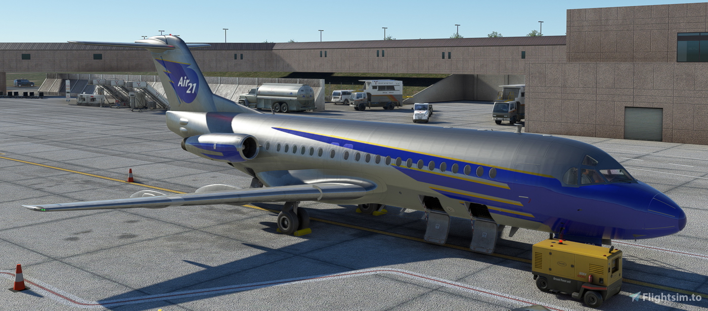 Just Flight Fokker 28-4000 Air21 - N948US [1995] for Microsoft Flight Simulator | MSFS