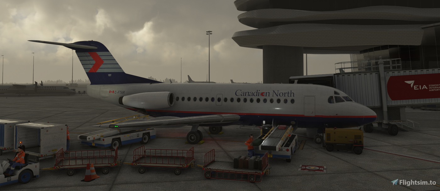 Just Flight Fokker 28 Canadian North - C-FTAR [2003] for Microsoft ...