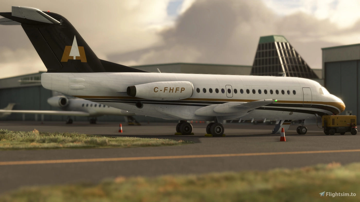 Just Flight Fokker 28 mk.1000 Peregrine Air Charter for Microsoft Flight Simulator | MSFS