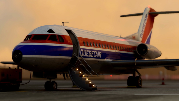 Just Flight Fokker 28 mk.1000 Peregrine Air Charter for Microsoft Flight Simulator | MSFS