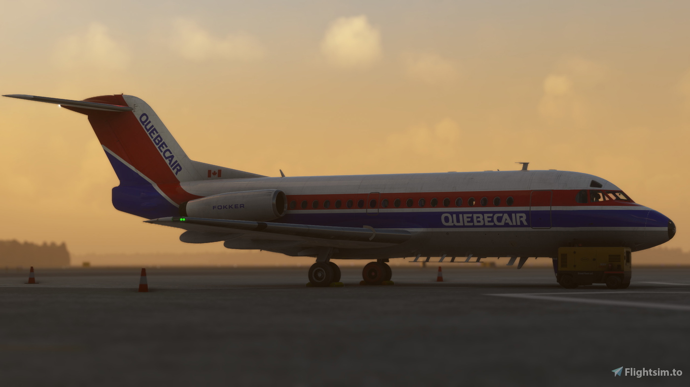 Just Flight Fokker 28 mk.1000 Quebec Air for Microsoft Flight Simulator | MSFS