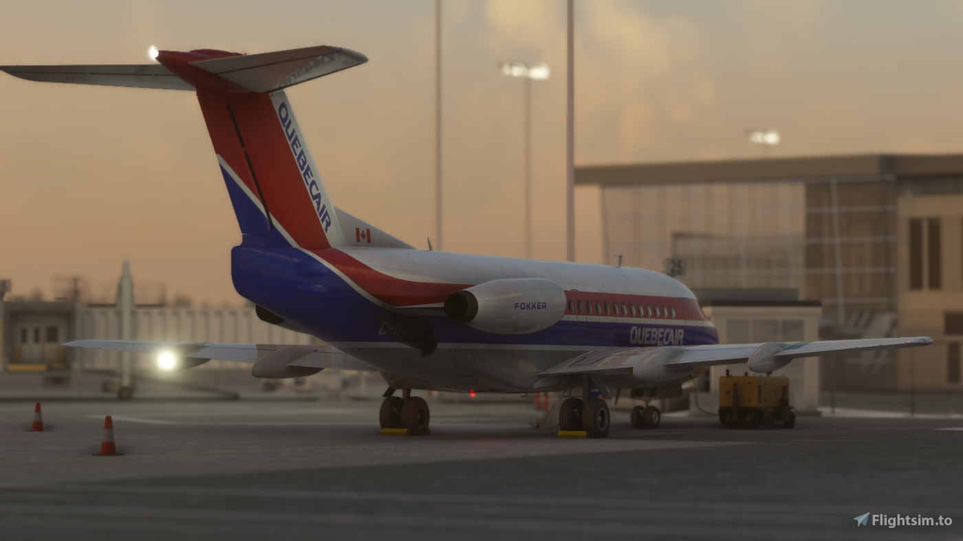 Just Flight Fokker 28 mk.1000 Quebec Air for Microsoft Flight Simulator | MSFS